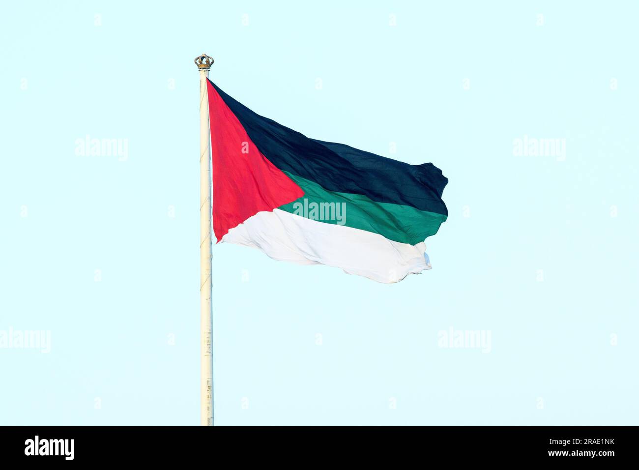 Aqaba, Jordan - December 19, 2022: Flag of the Arab Revolt in Aqaba ...