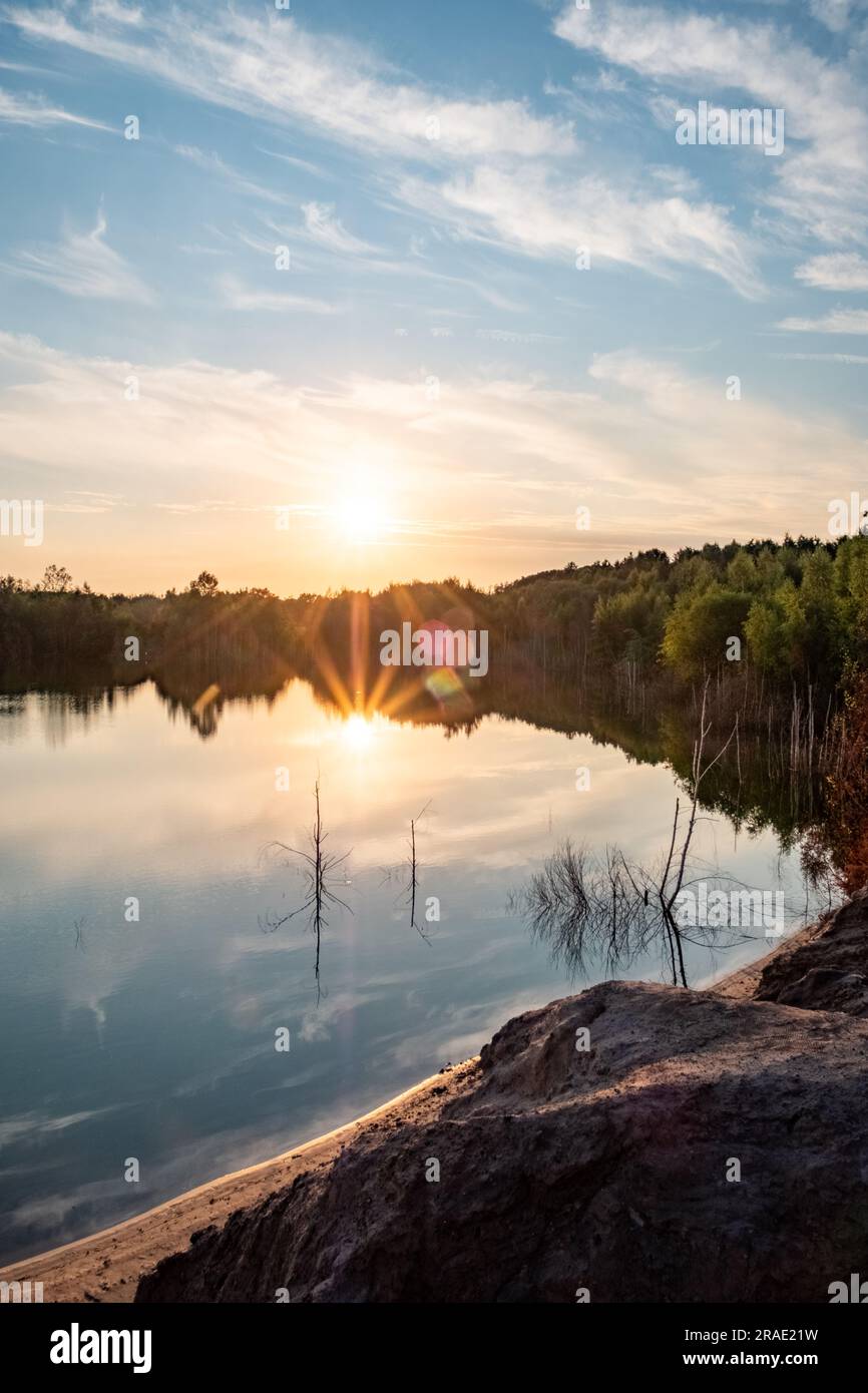 Behold the awe-inspiring beauty of nature as a stunning landscape ...
