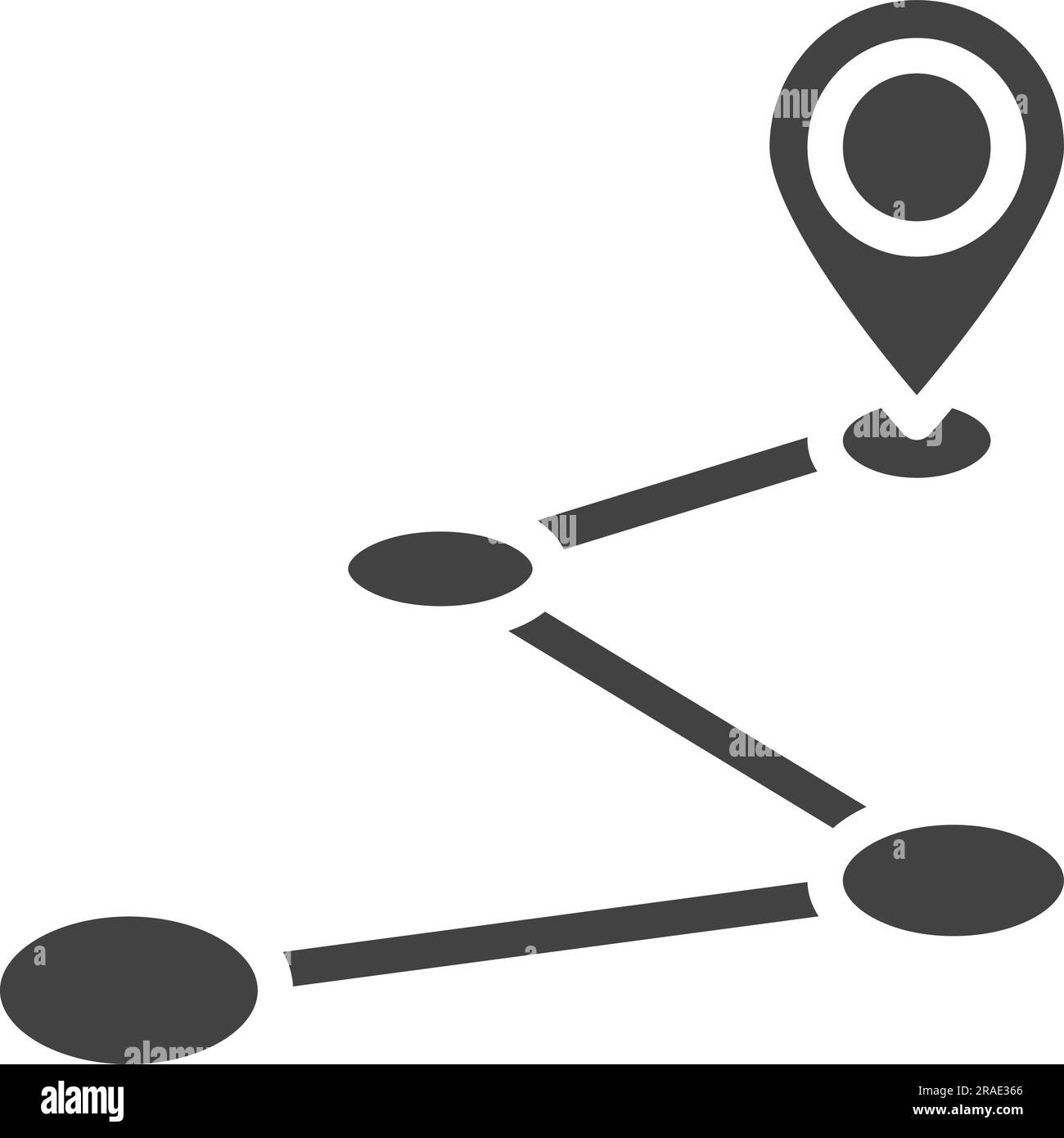 Route Icon image. Suitable for mobile application Stock Vector Image ...