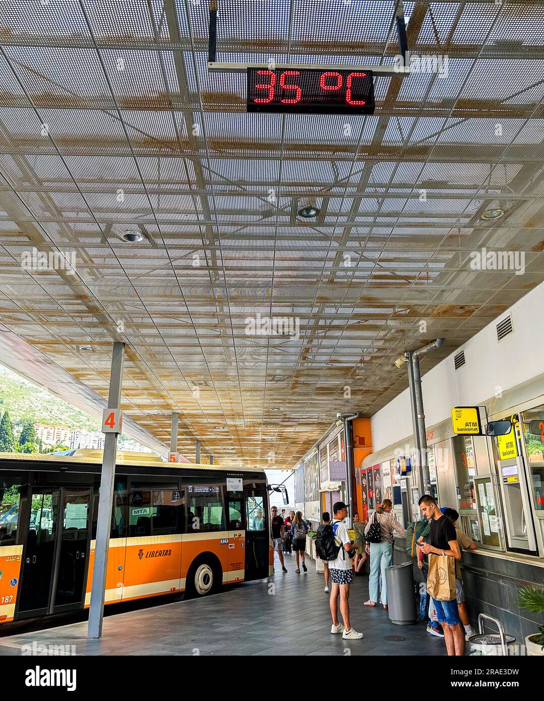 Dubrovnik, Croatia, Crowd People, Passengers, Traveling, Outside, Bus ...