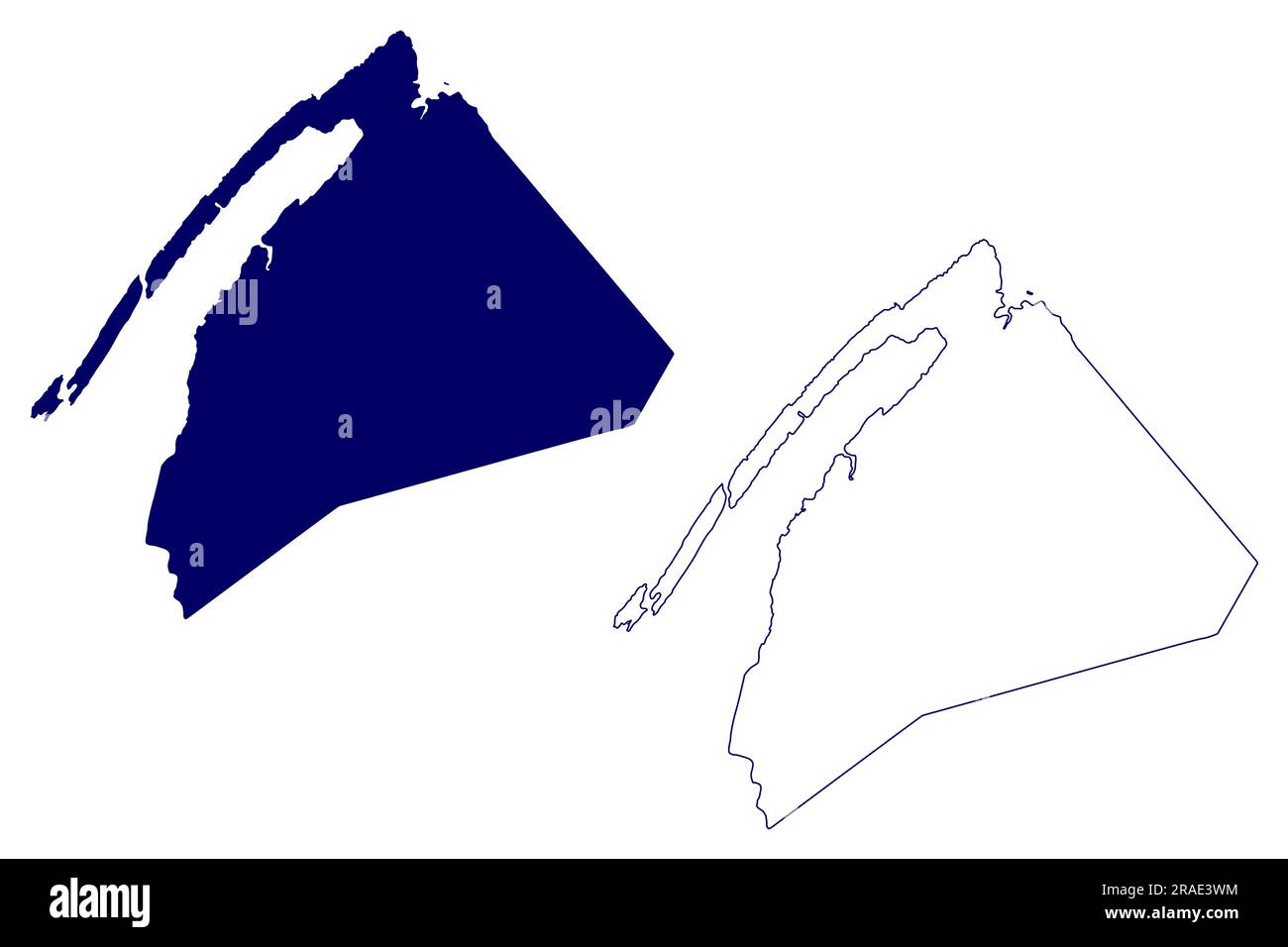 Digby County (Canada, Nova Scotia Province, North America) map vector ...