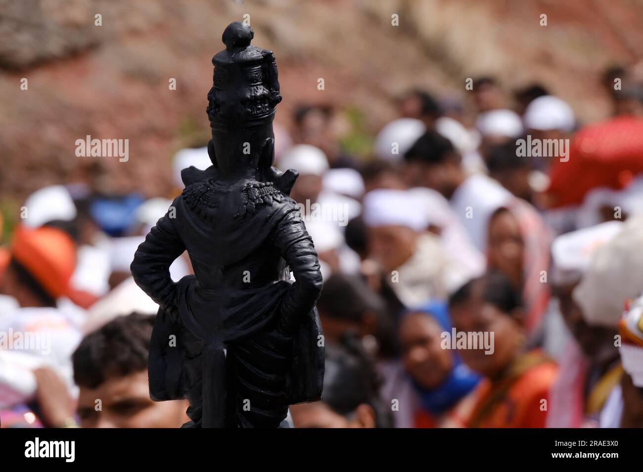 Pune, India 14 July 2023, cheerful Pilgrims at Palkhi, During ...