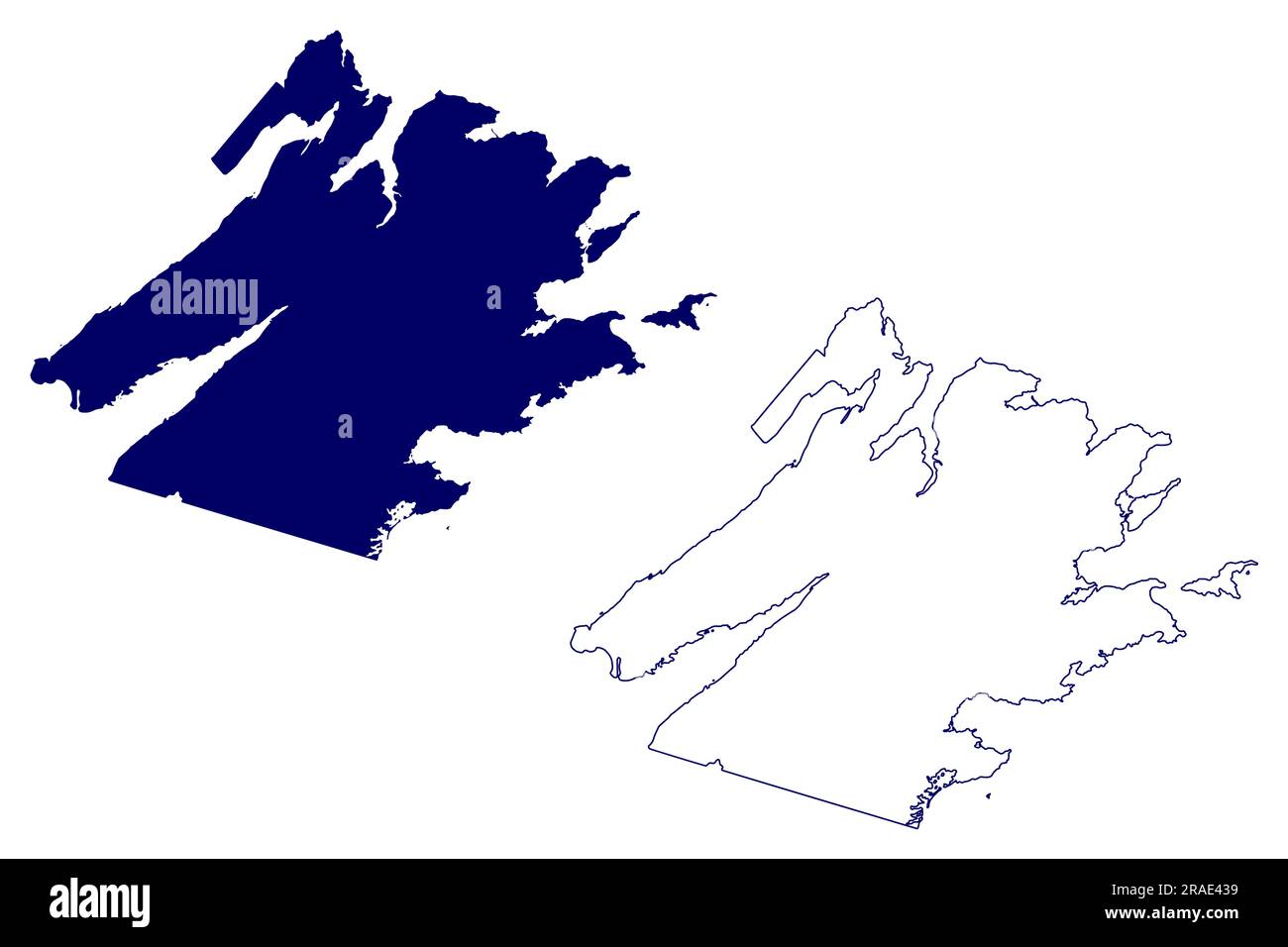 Cape Breton County (Canada, Nova Scotia Province, North America) map ...