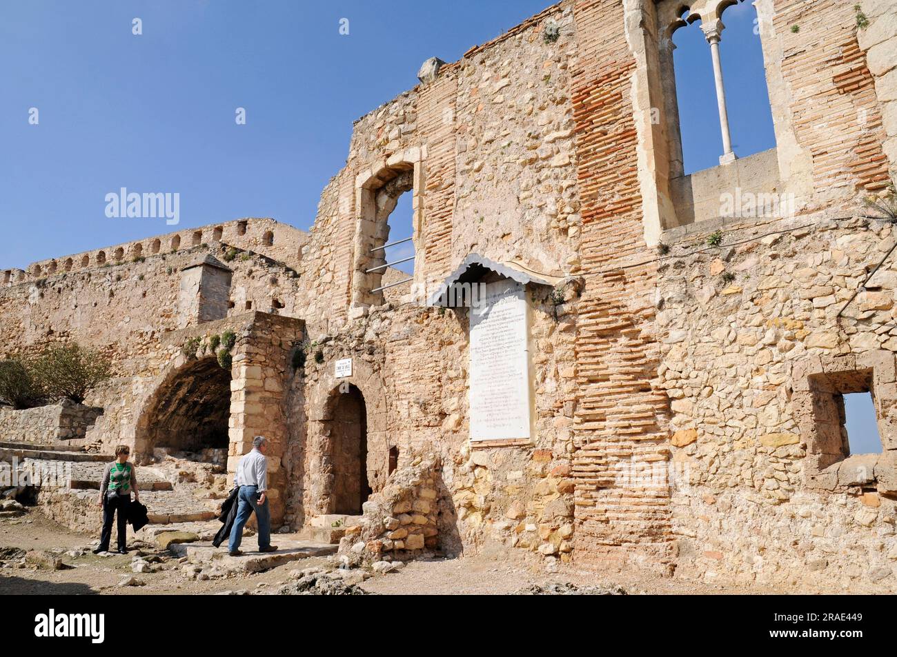 Former prison, castle, Xativa, Valencia, Spain Stock Photo - Alamy