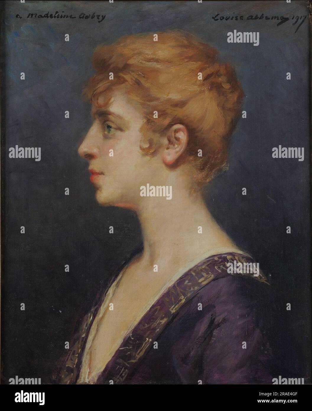 Portrait De Madeleine Aubry 1917 by Louise Abbéma Stock Photo - Alamy