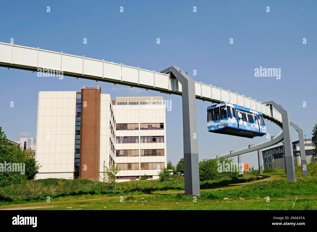 Suspension railway, university, Dortmund, North Rhine-Westphalia ...