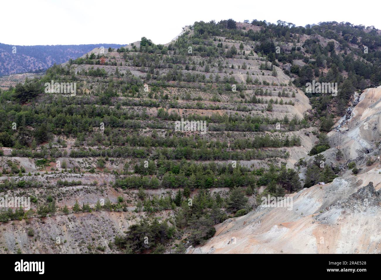 Amiantos Asbestos Mine, Troodos Mountains, Republic of Cyprus Stock ...