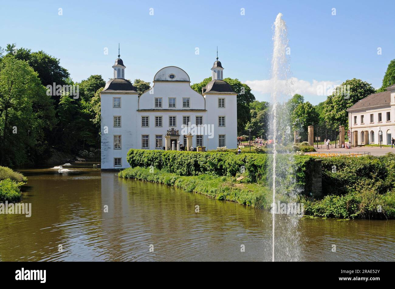 Borbeck moated castle, Essen, North Rhine-Westphalia, Germany Stock ...
