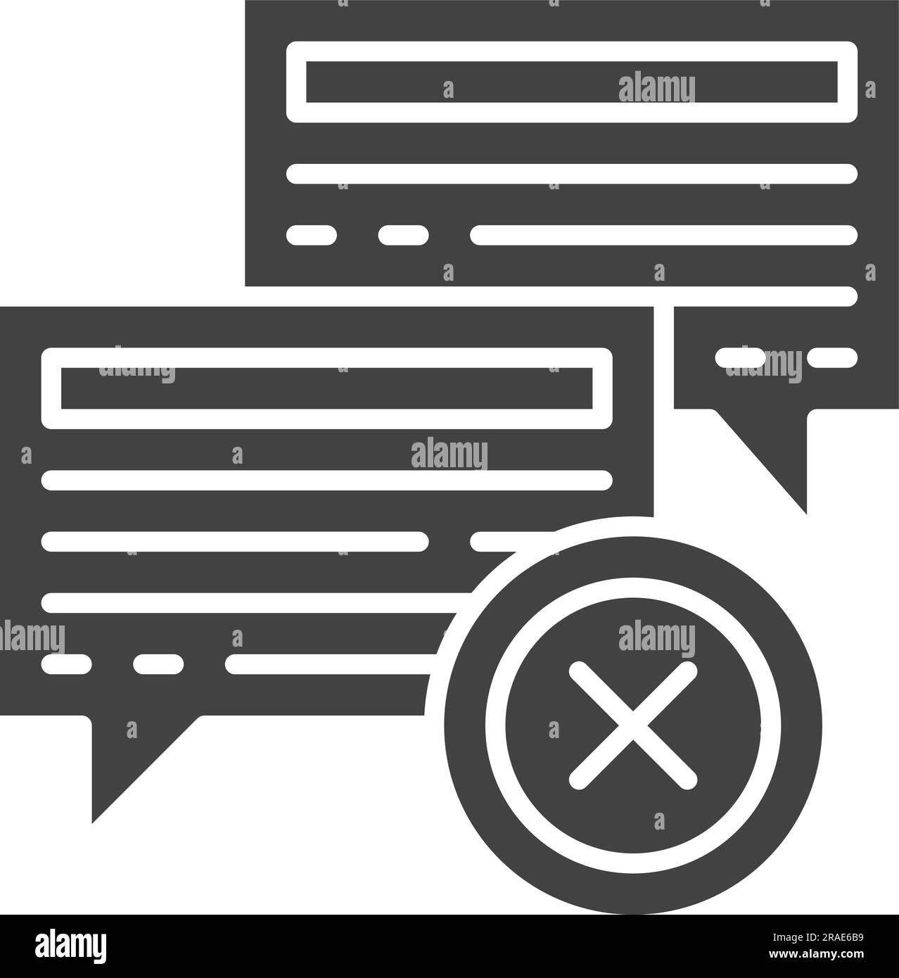 Cancel speech hi-res stock photography and images - Alamy