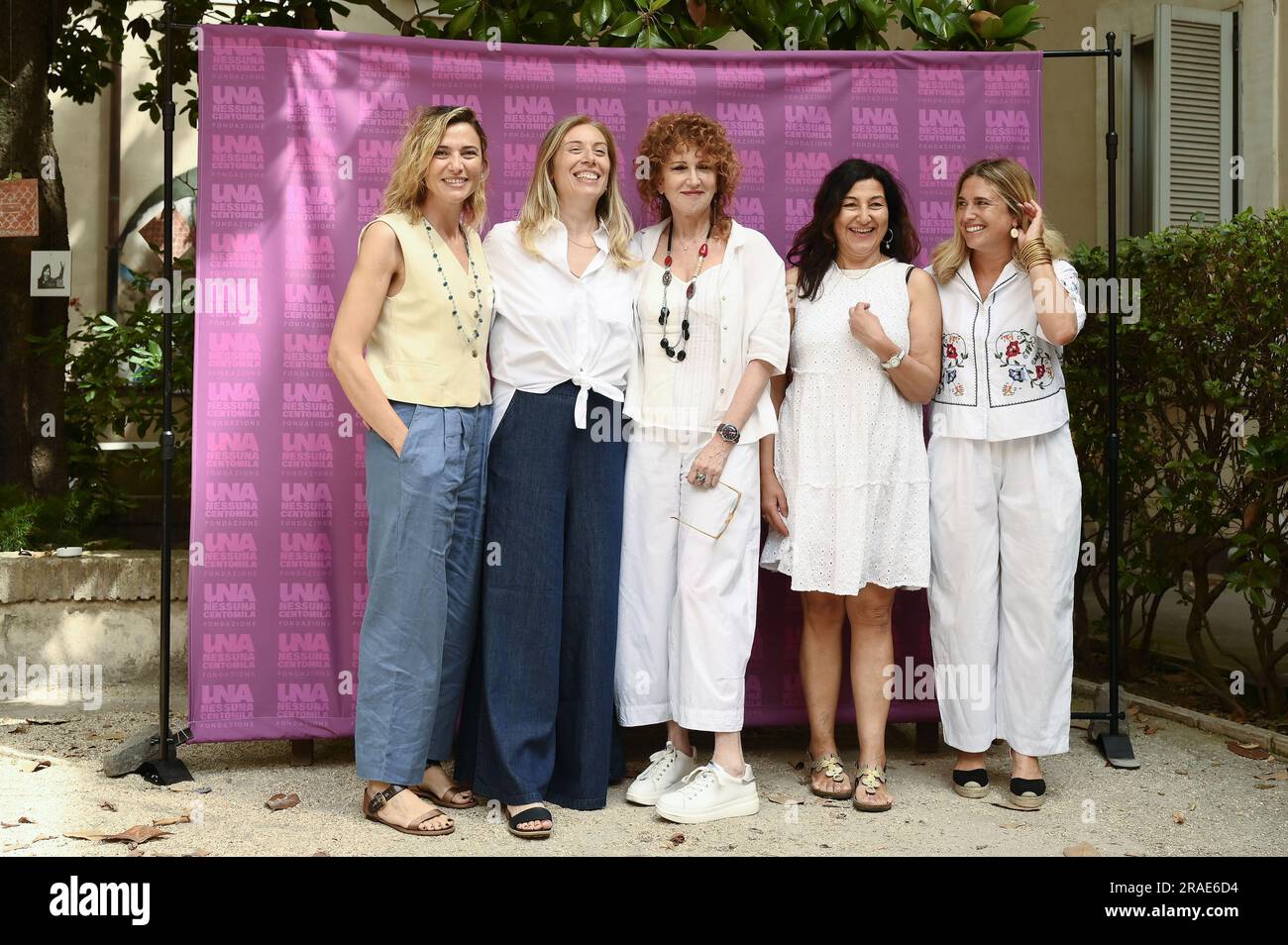 Rome, Italy. 03rd July, 2023. Anna Foglietta, Celeste Costantino ...