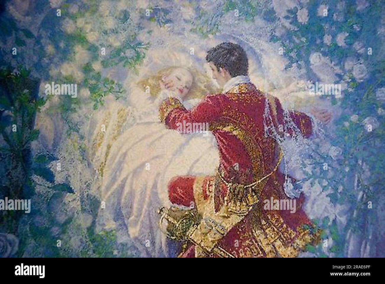 Sleeping Beauty and the Prince Stock Photo - Alamy