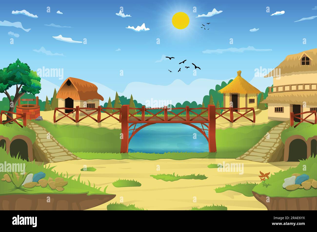 Cartoon Background Scenery