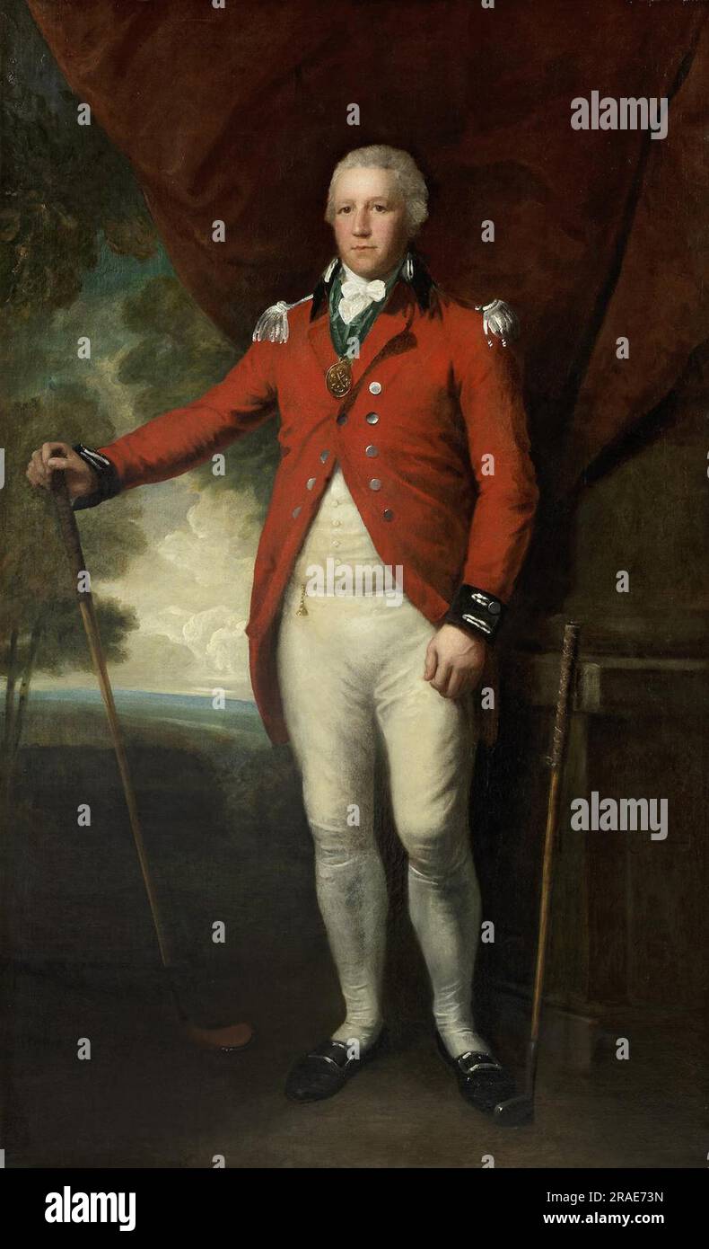 Portrait of Henry Callender Standing Full-length in a Landscape in the ...