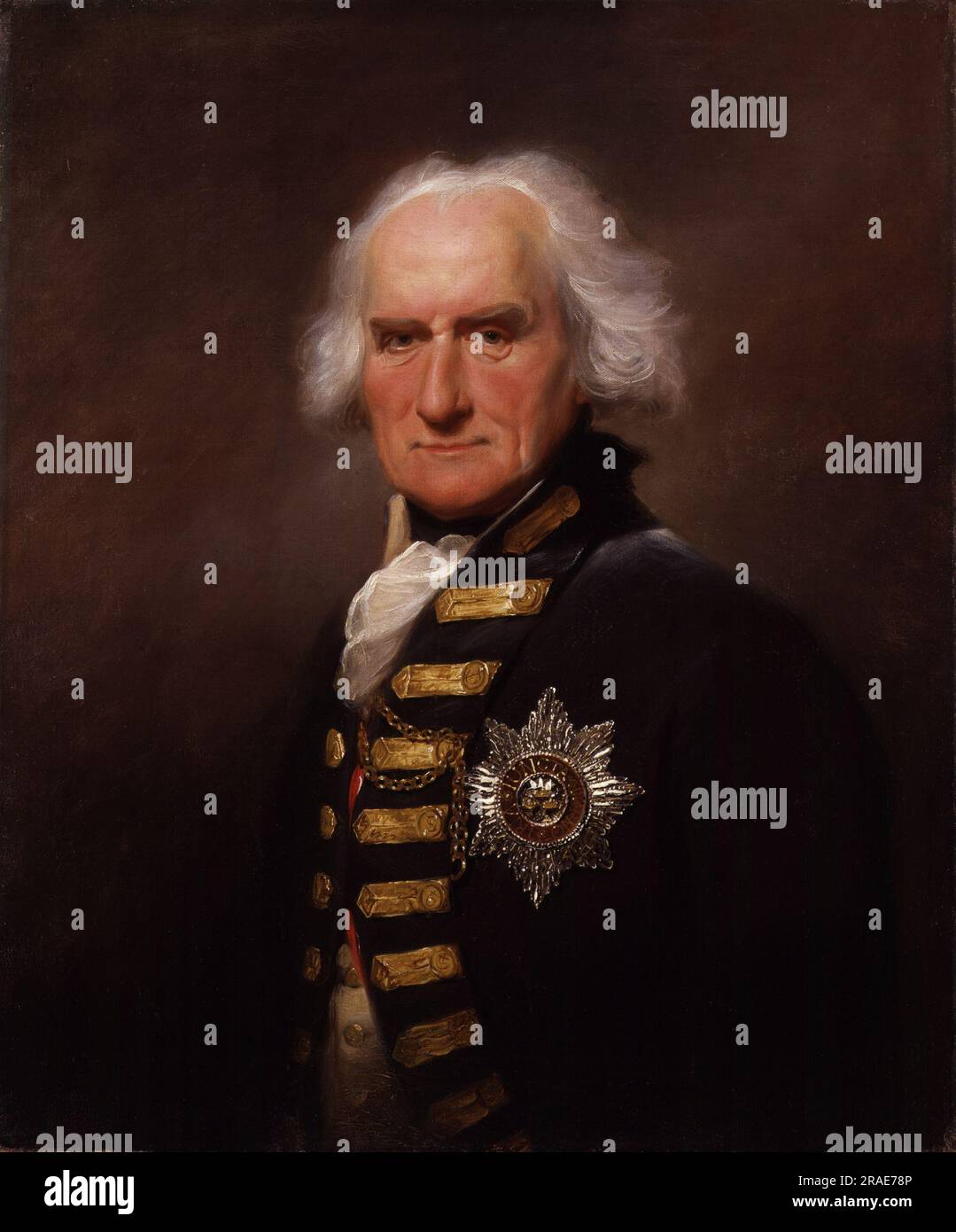 Portrait of Alexander Hood, 1st Viscount Bridport Stock Photo - Alamy