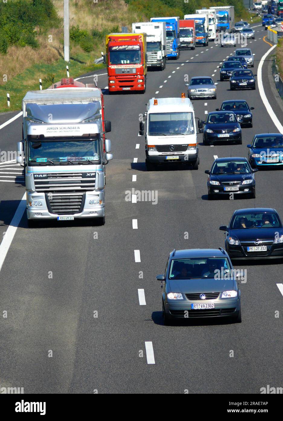 Heavy traffic, lorry, traffic Stock Photo - Alamy