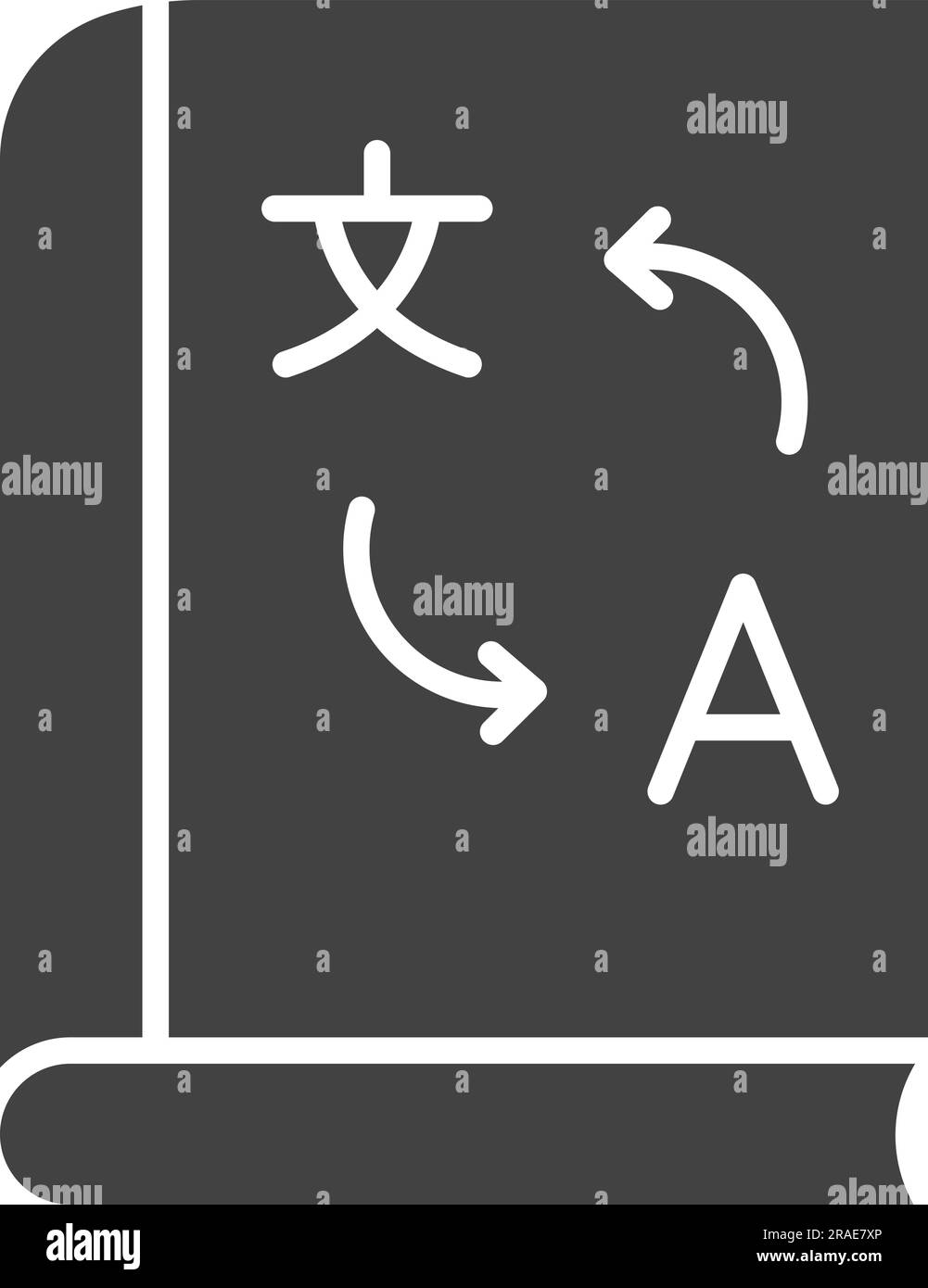 Translation Book Icon Image Stock Vector Image & Art - Alamy