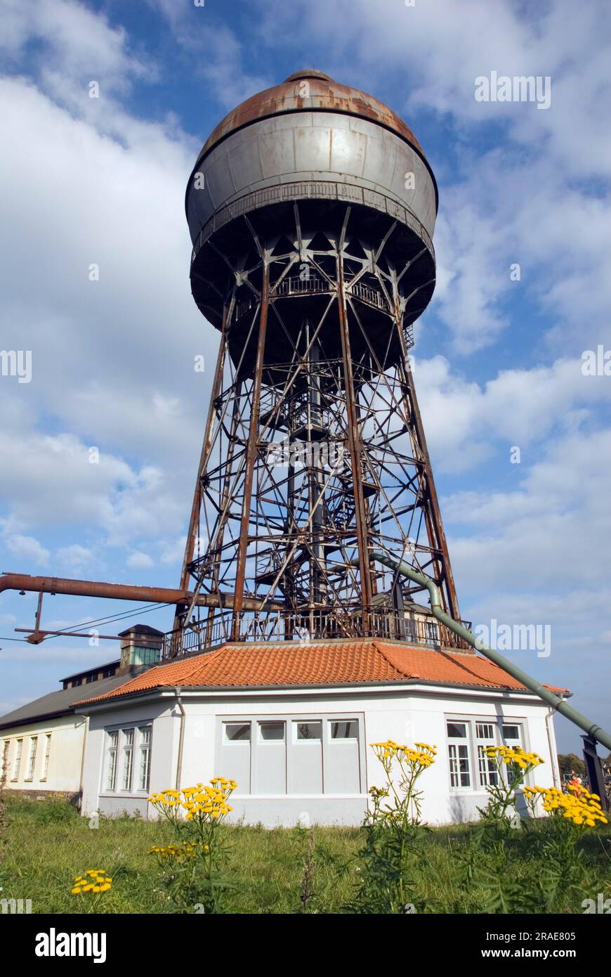 Water tower, Ilsede, spherical water tower, 1921, Iseder Huette, Ilsede ...