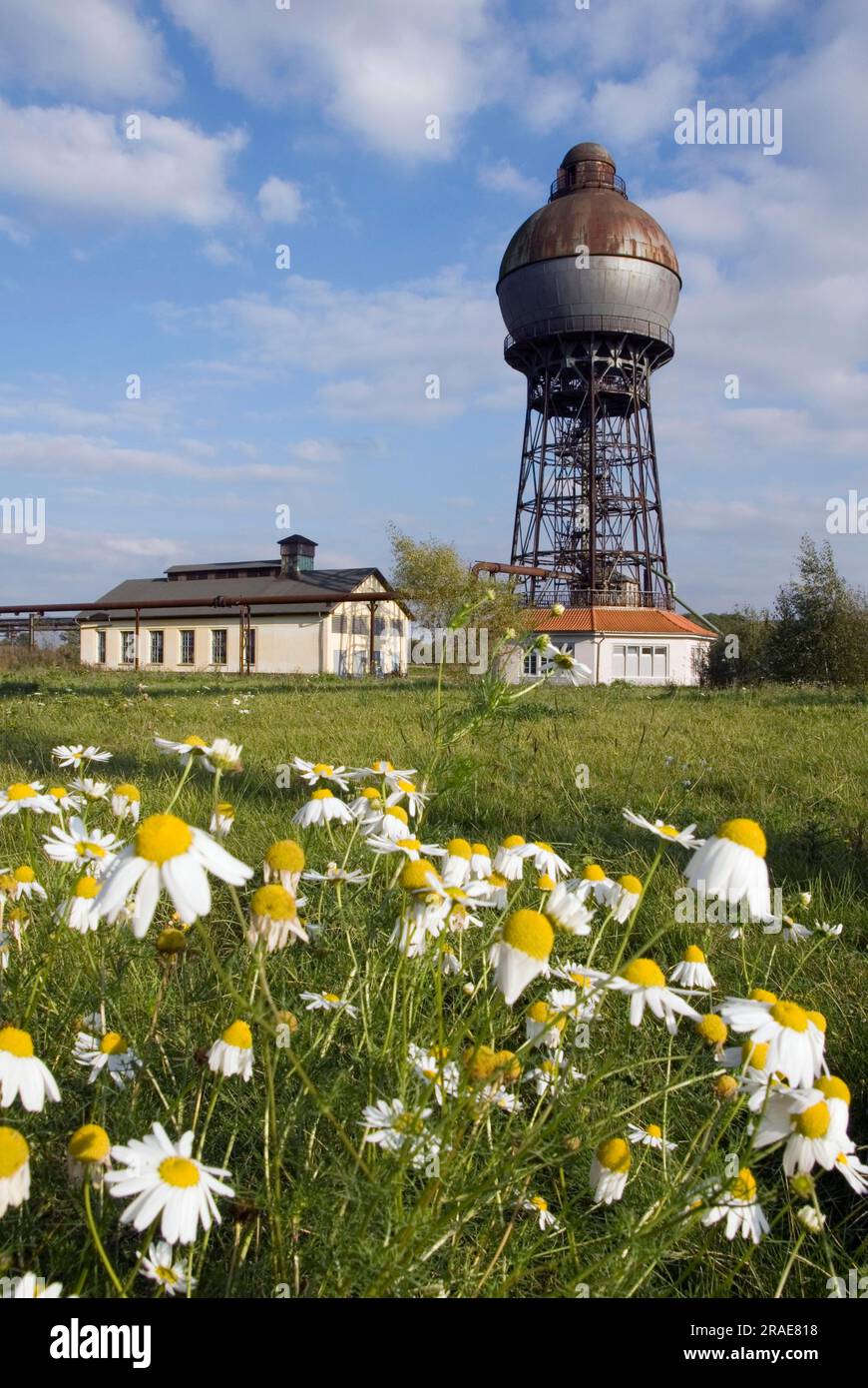 Water tower, Ilsede, spherical water tower, 1921, Iseder Huette, Ilsede ...