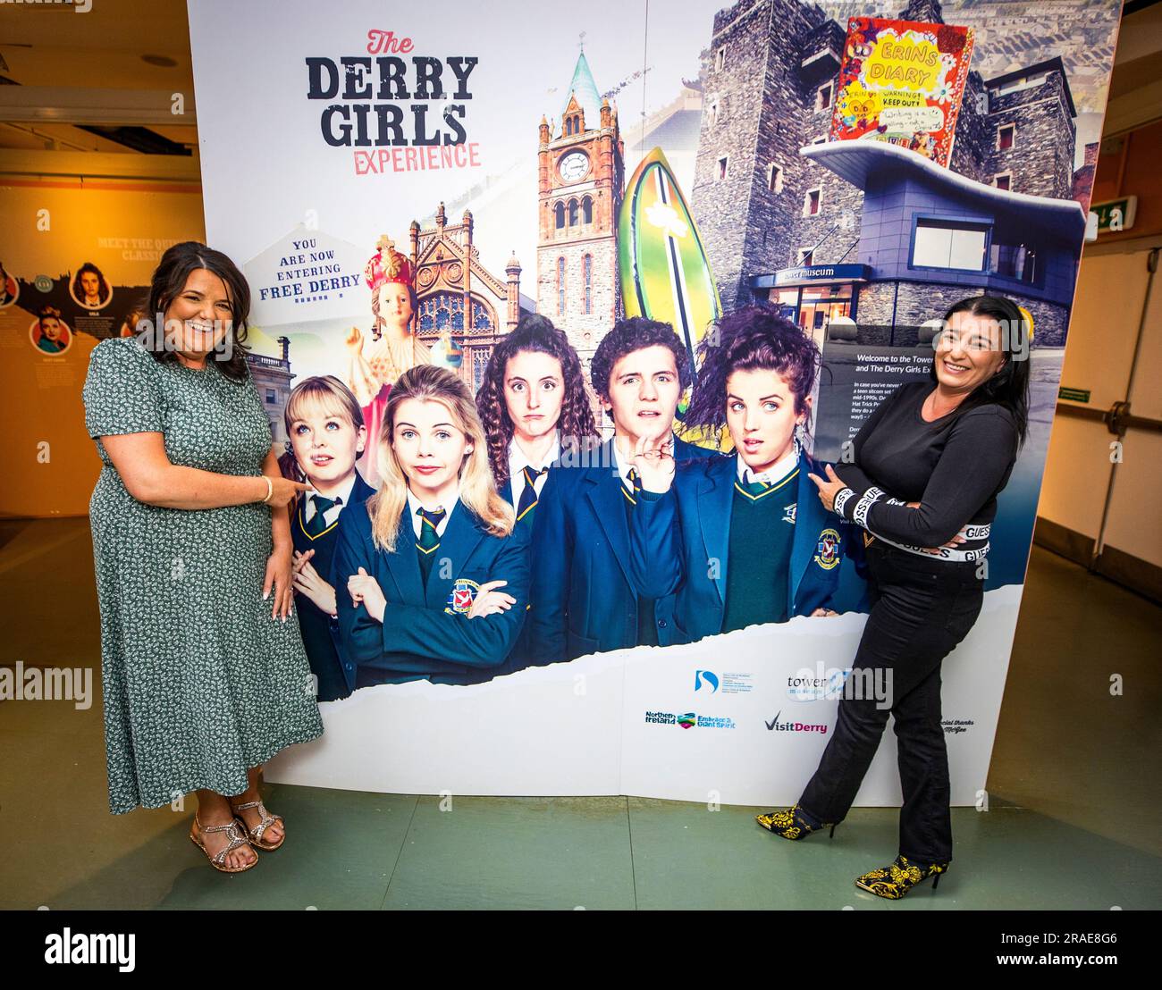 Aoife O'Neill (left) and Shauna Bray, who inspired Lisa McGee's Derry ...