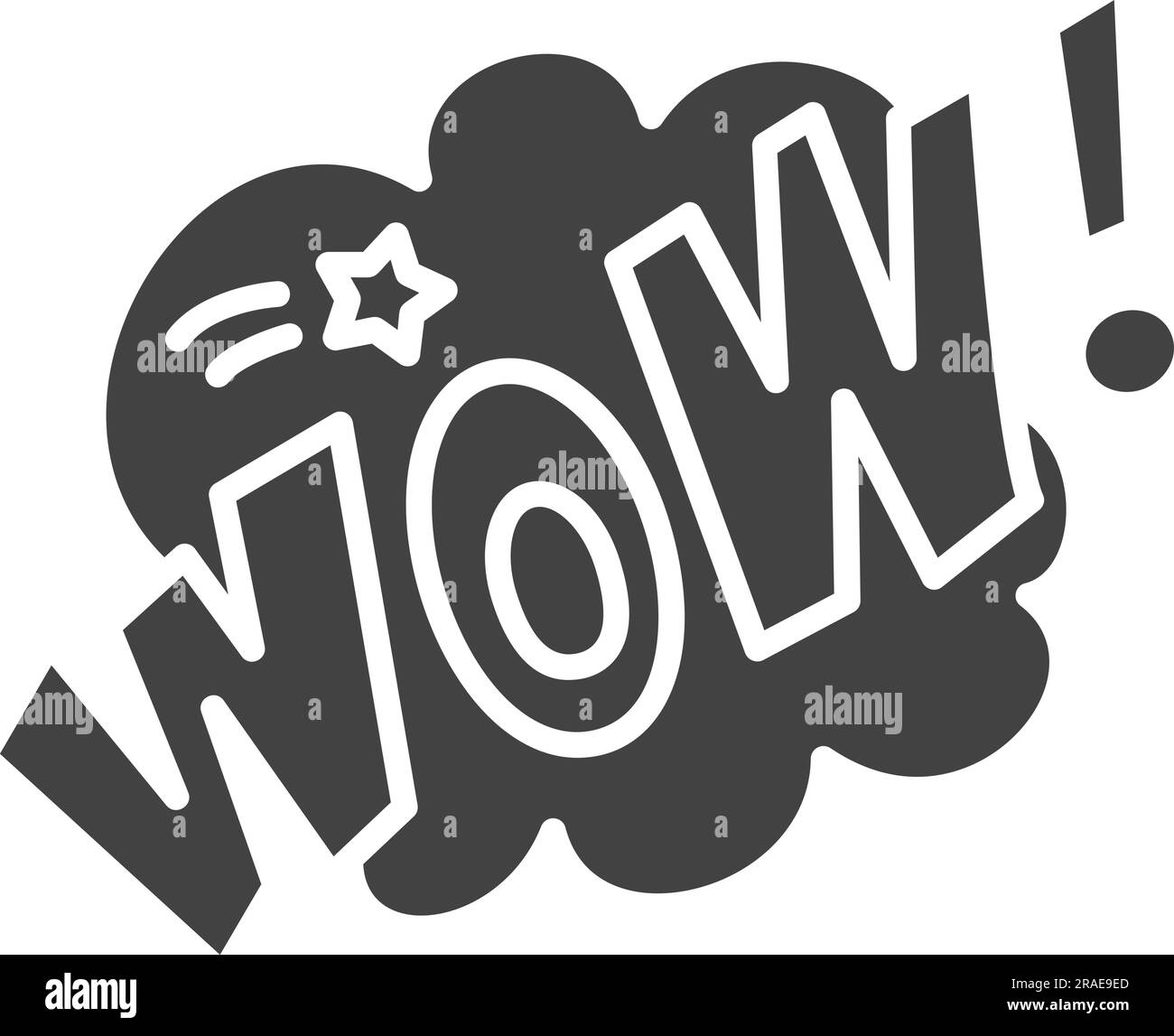 Wow Bubble Icon Image Stock Vector Image & Art - Alamy