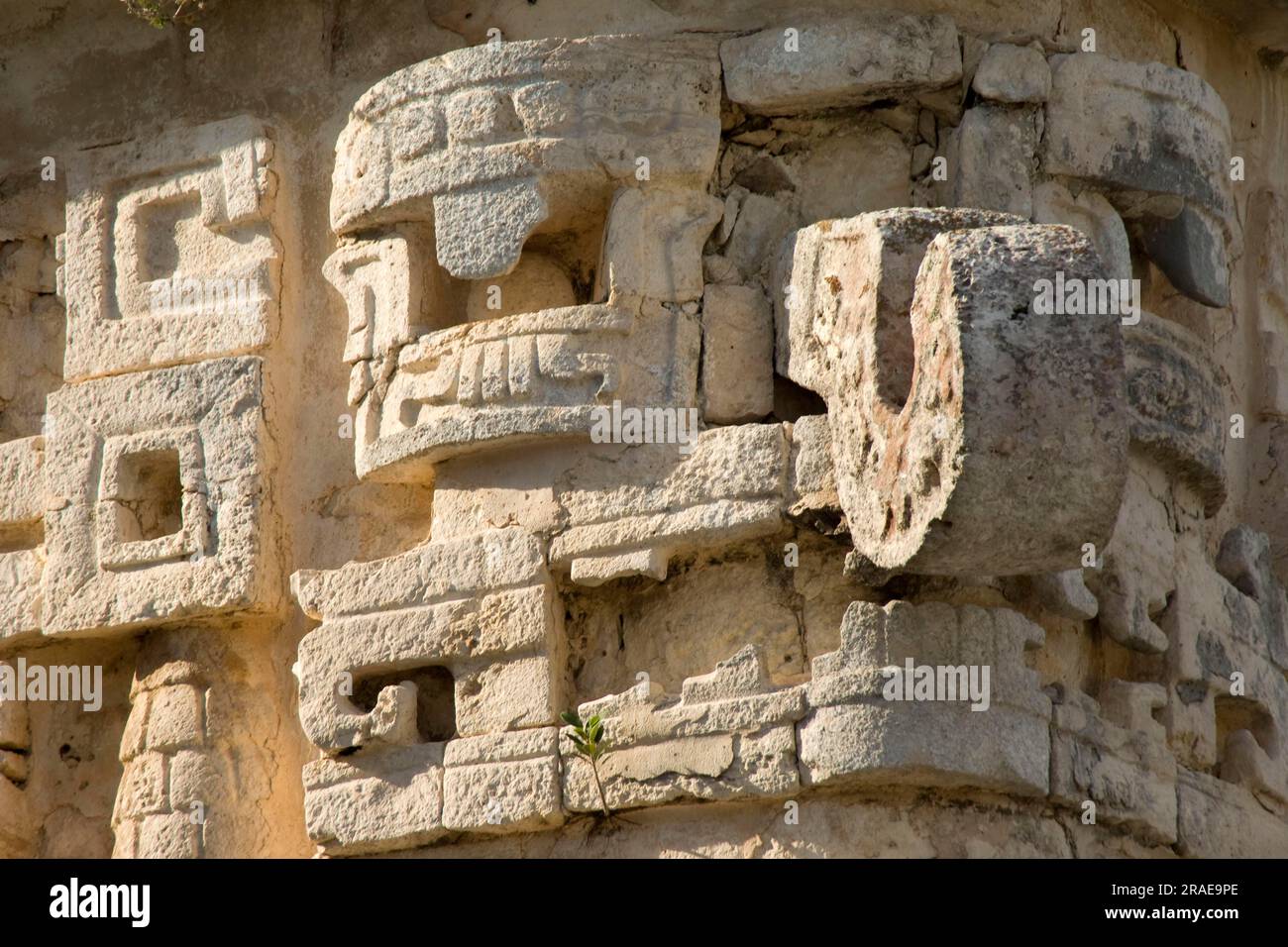 Stone Chisel Art, La Iglesia, The Church, Chichen Itza, Yucatan, Mexico ...