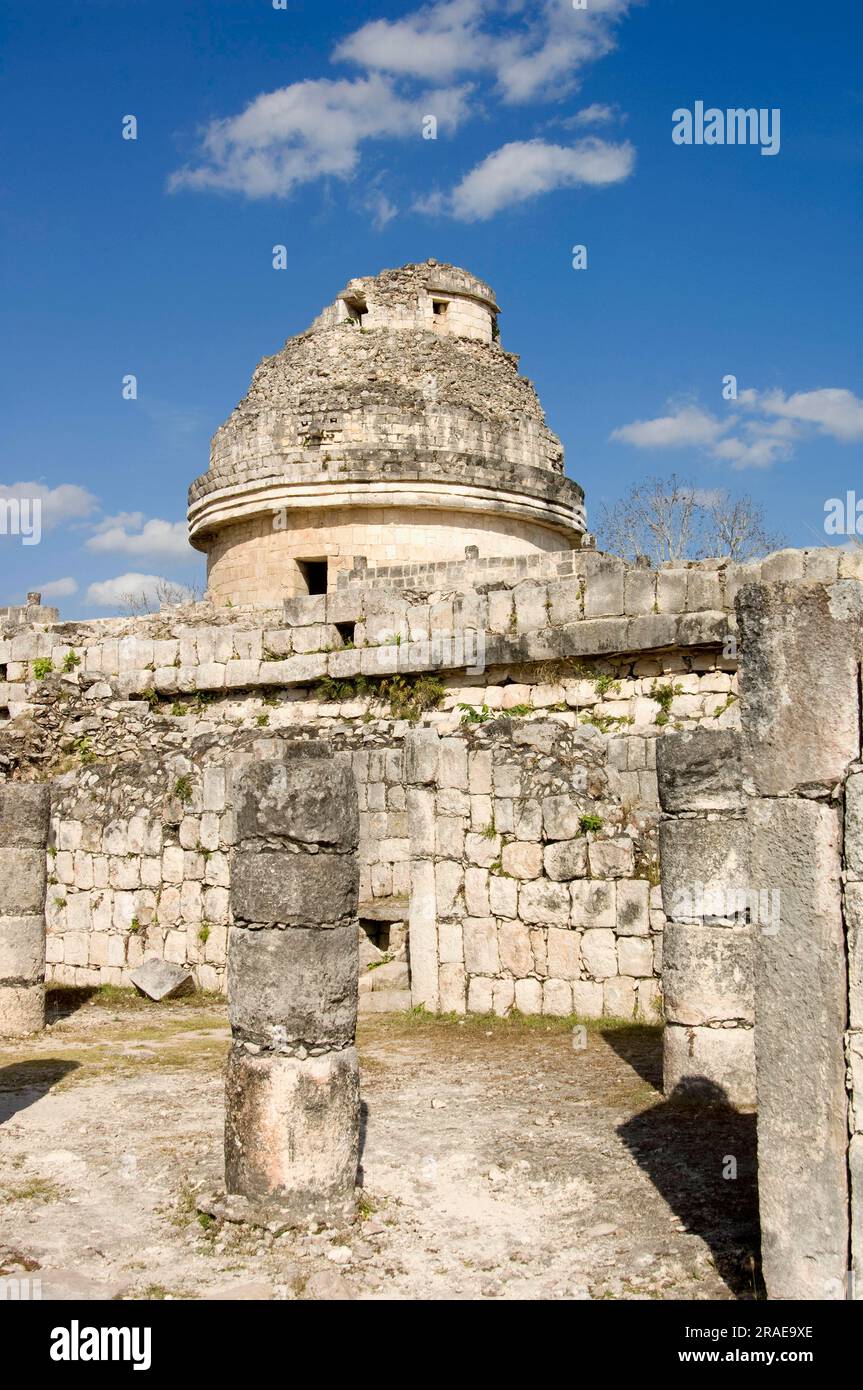 El Caracol, The Snail Tower, Observatory, Chichen Itza, Yucatan, Mexico ...