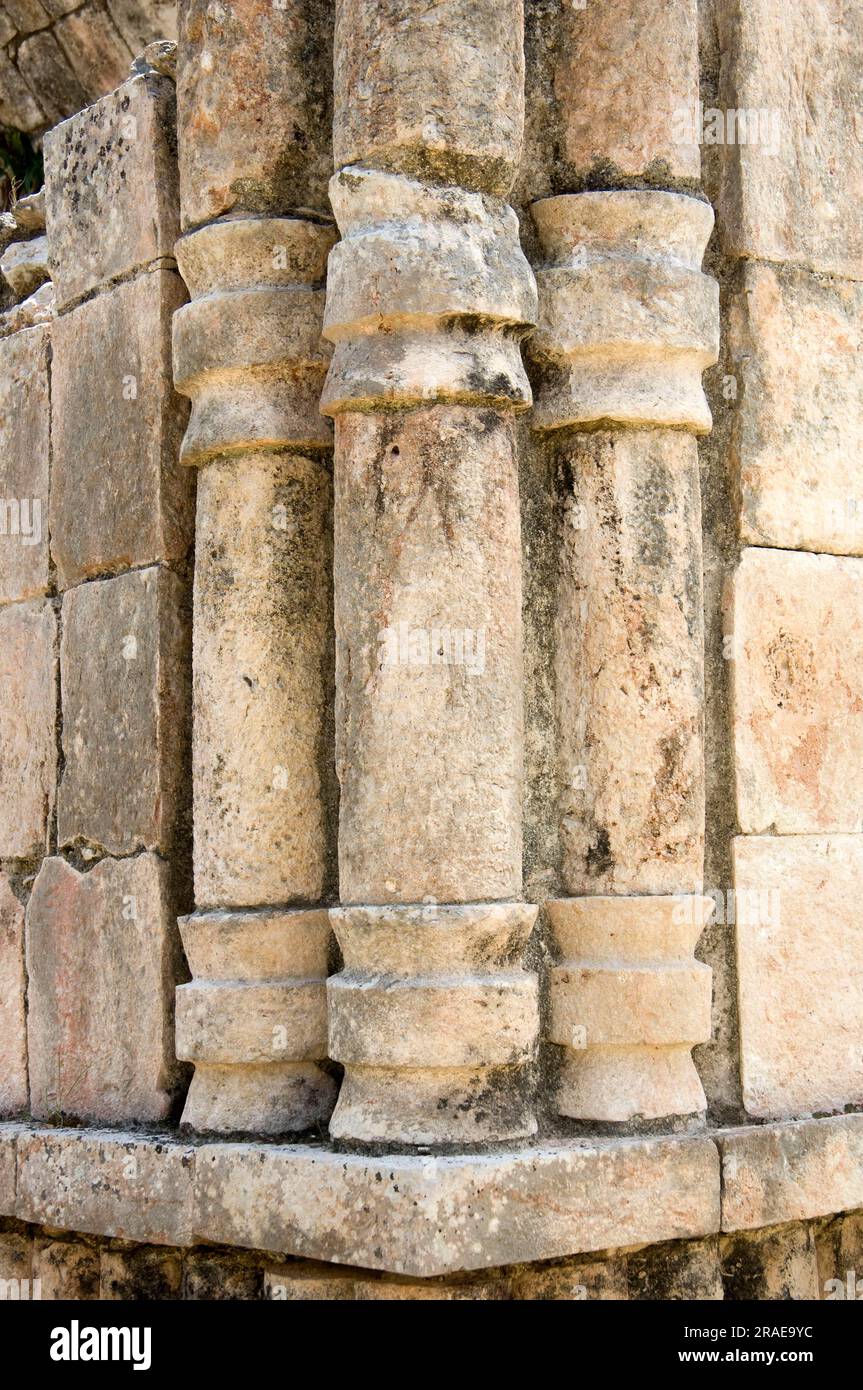 Puuc-style columns, Kabah, Yucatan, Mexico Stock Photo - Alamy