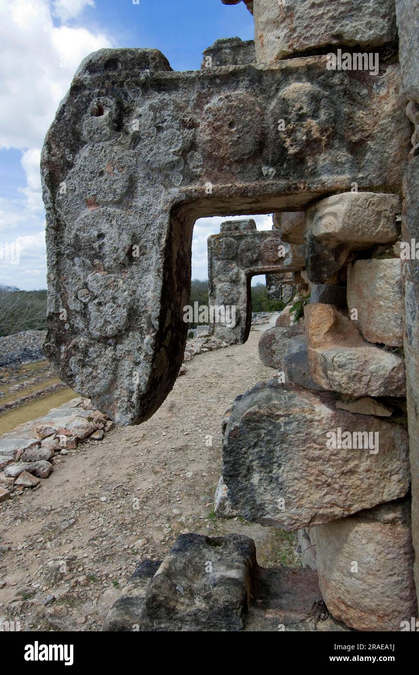 Codz Poop, Temple of the Masks, Kabah, Yucatan, Mexico, Templo de las ...