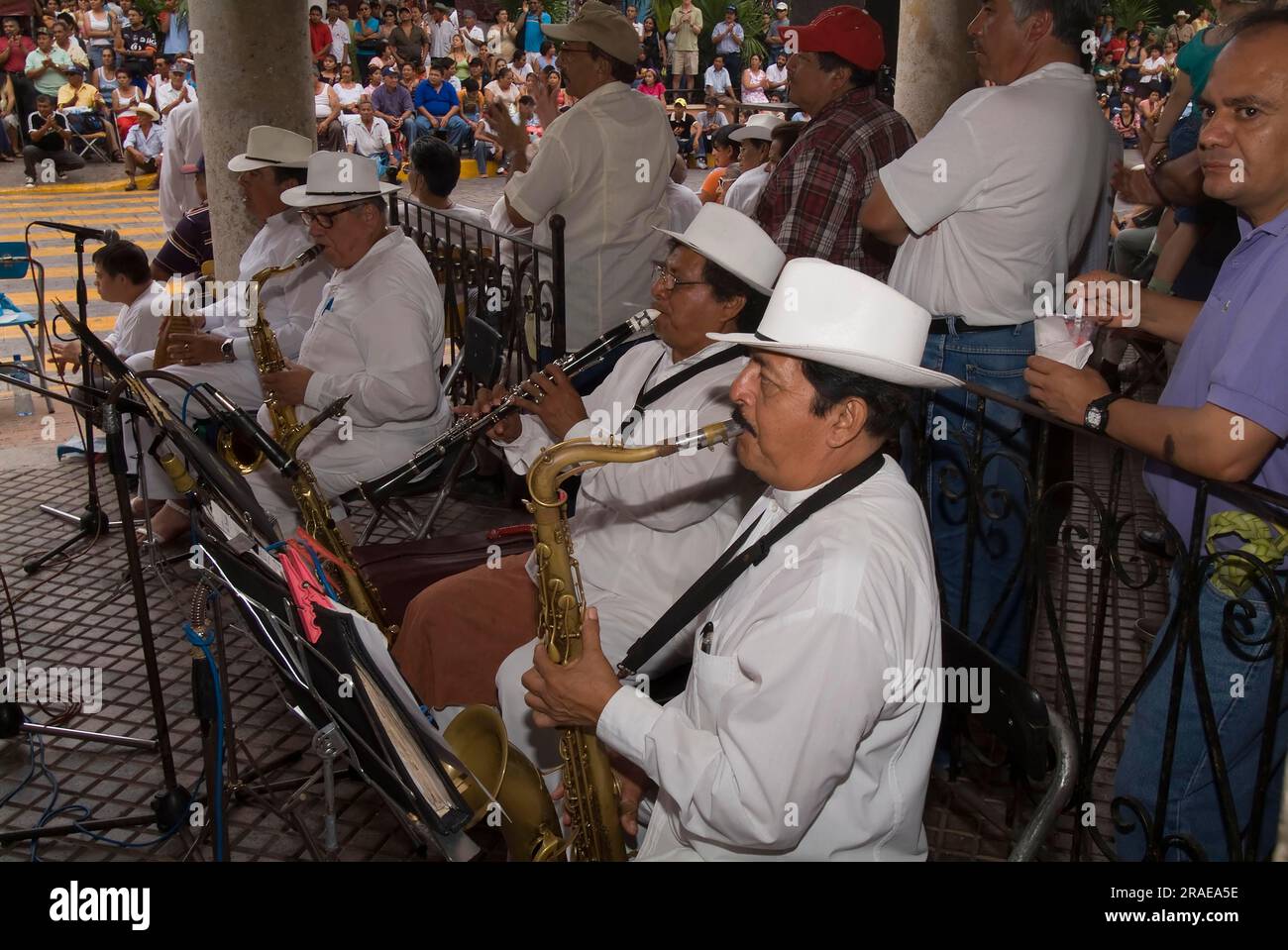 Musician, make music, instrument, Merida, Yucatan, Mexico Stock Photo ...