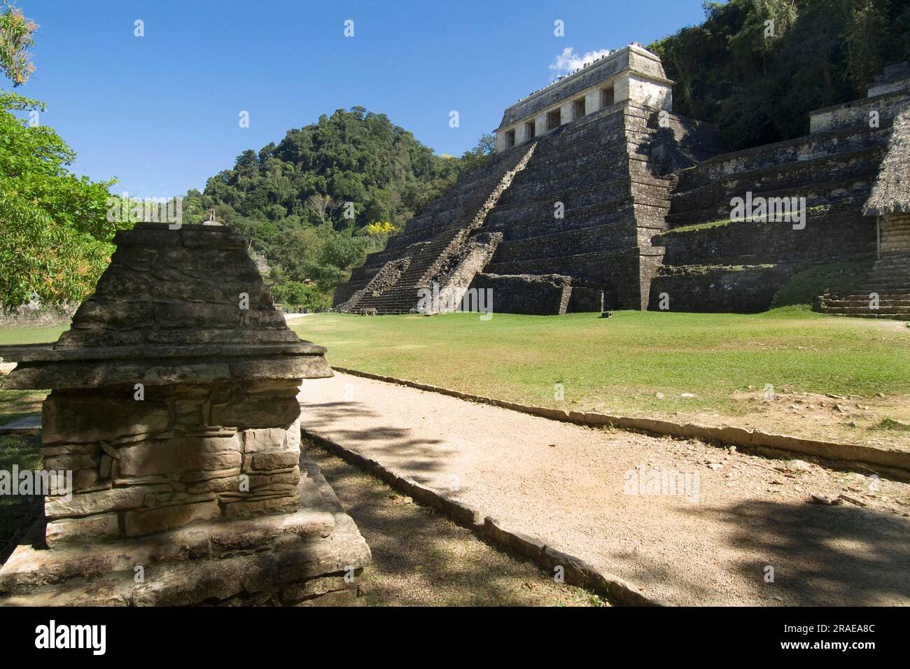 Temple of the Inscriptions, Templo las Inscripciones, Palenque, Chiapas ...