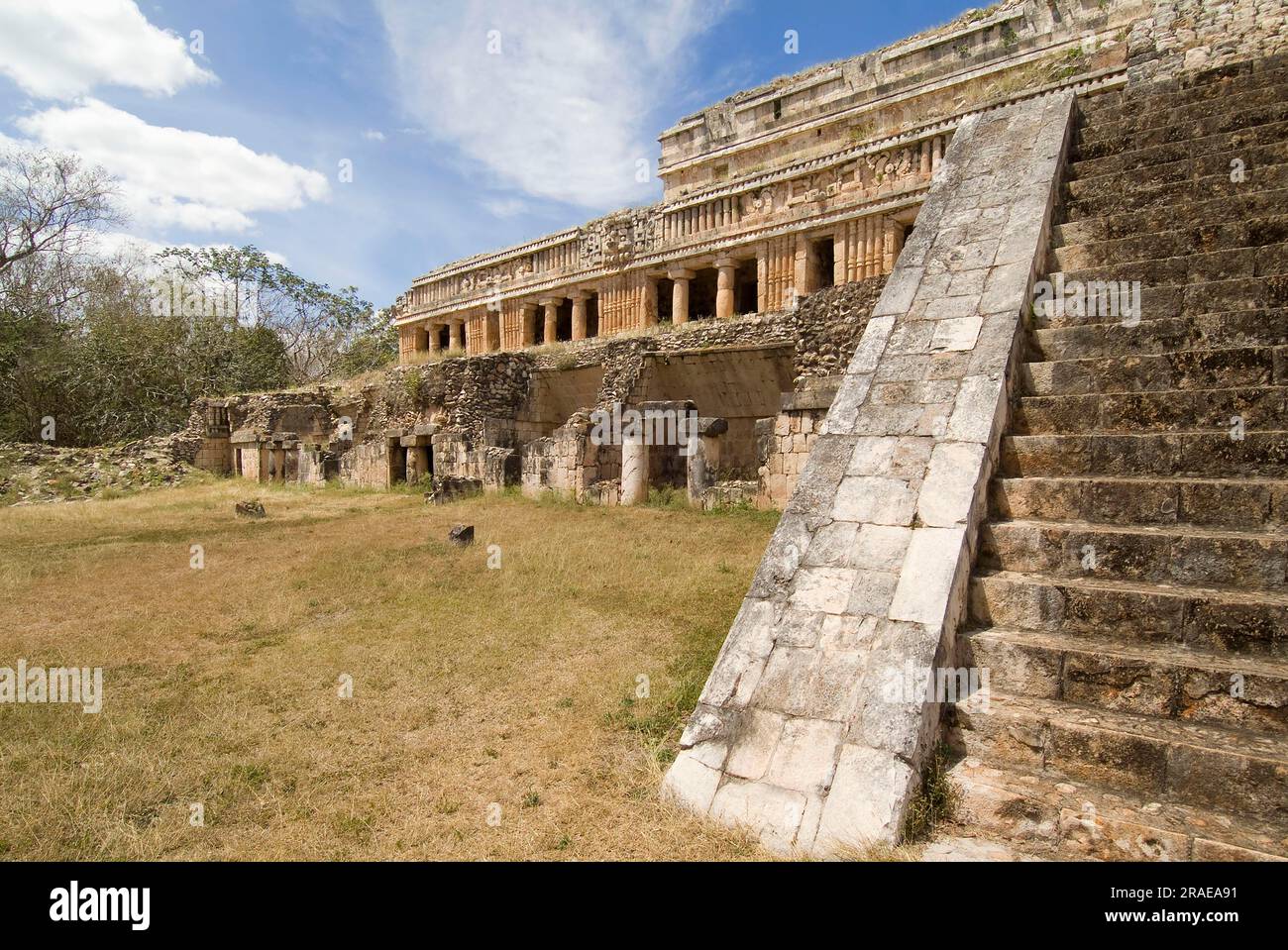 The Grand Palace, Sayil, Yucatan, Mexico, Gran Palacio Norte Stock ...