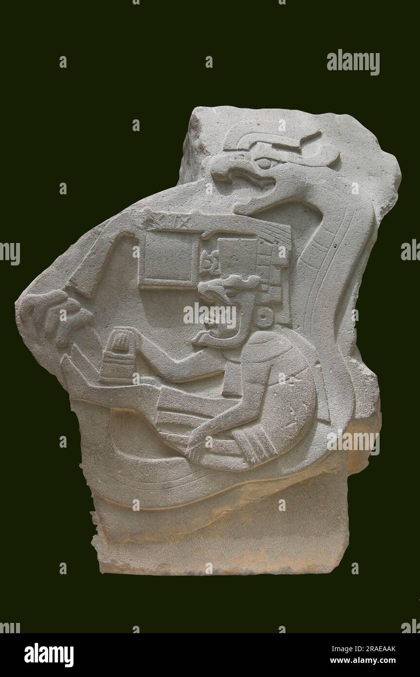 Serpent deity, Olmec sculpture, Parc Museum La Venta, Villahermosa ...