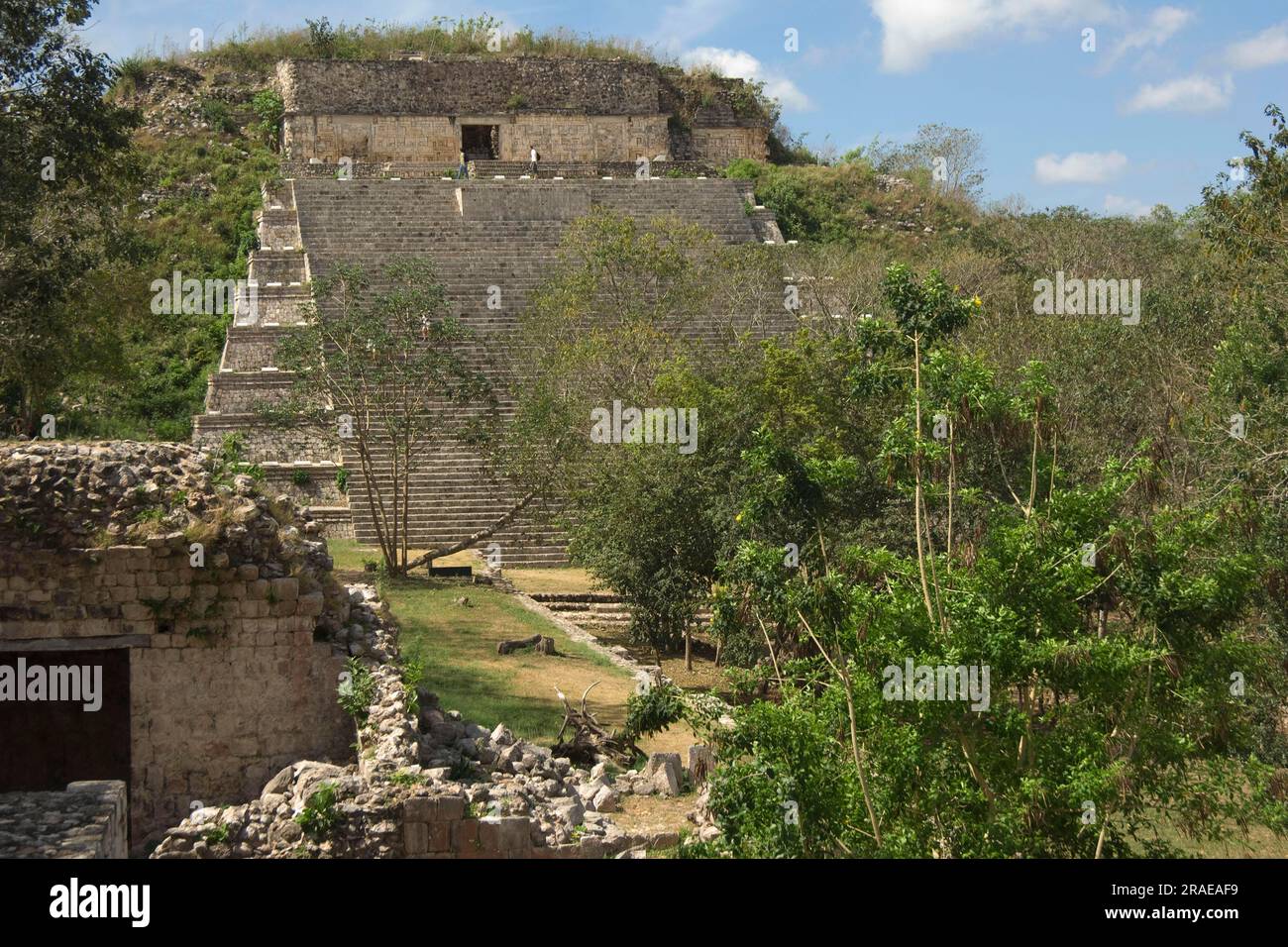Great Pyramid, Gran, Uxmal, Yucatan, Mexico Stock Photo - Alamy