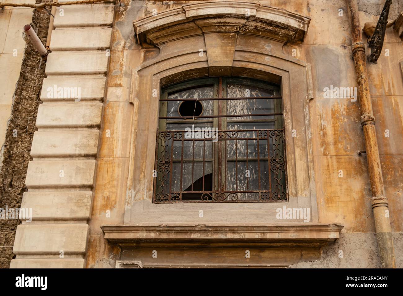Old window with broken glass Stock Photo - Alamy
