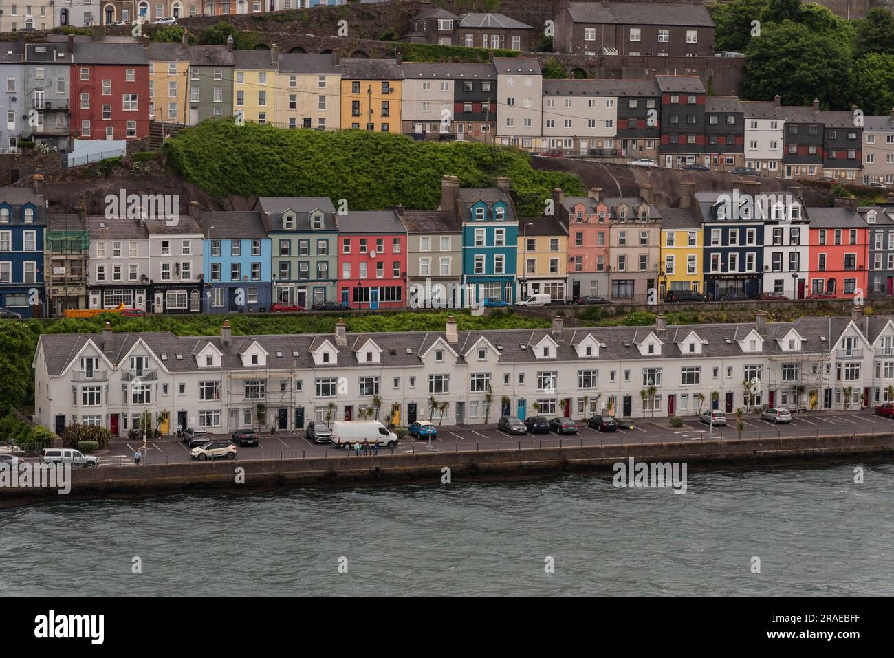 Cobh, Ireland, EU. 9 June 2023. An overview of the scenic coastal town ...
