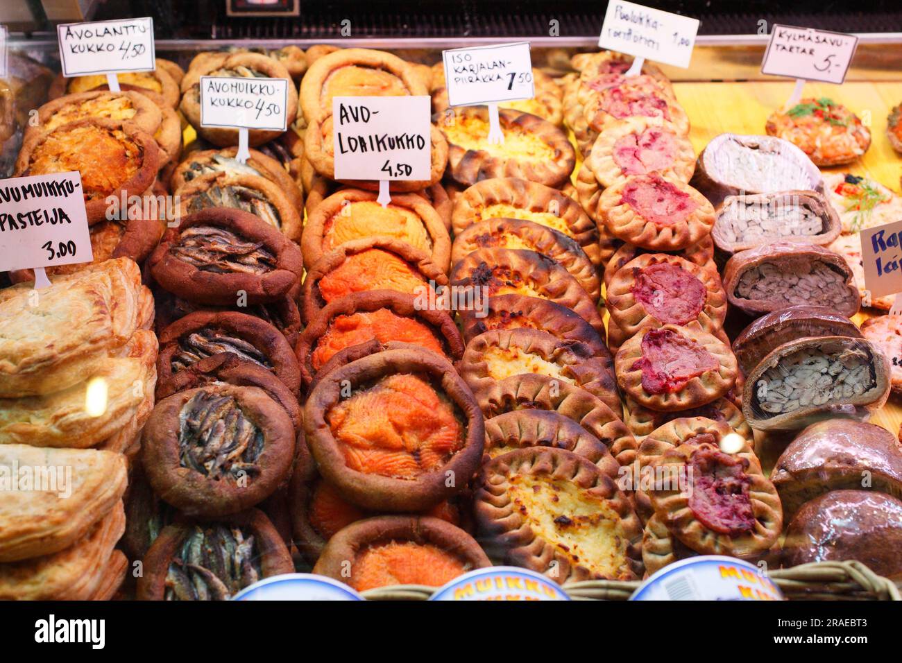 Pirogi, Old Market Hall, Helsinki, Pierogi, Finland Stock Photo - Alamy