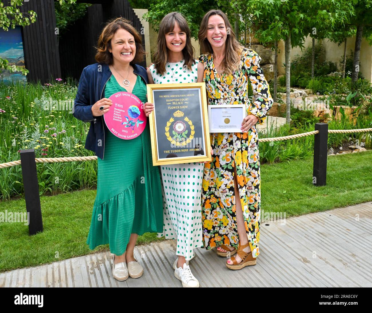 Hampton Court Palace, Surrey, UK on July 03 2023. Winners of the RHS ...