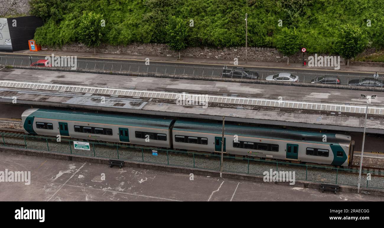 Cobh, County Cork, Ireland. 9 June 2023. Bound for Cork the train ...