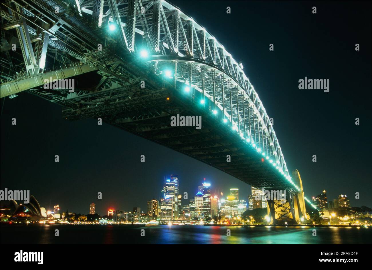 A night view of Sydney Harbour bridge,Australia Stock Photo - Alamy