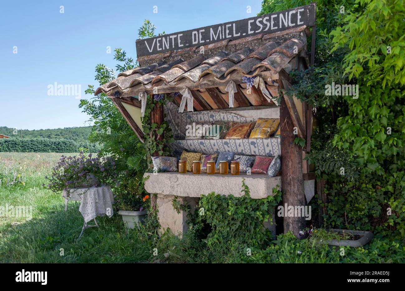 Sales Stand in Provence Stock Photo - Alamy