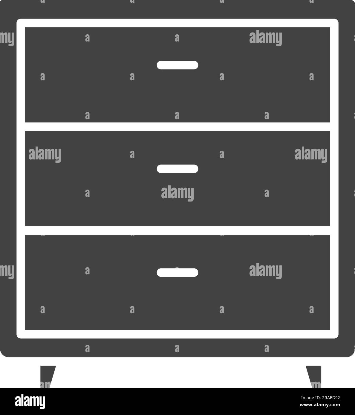 Drawers cabinet Stock Vector Images - Alamy