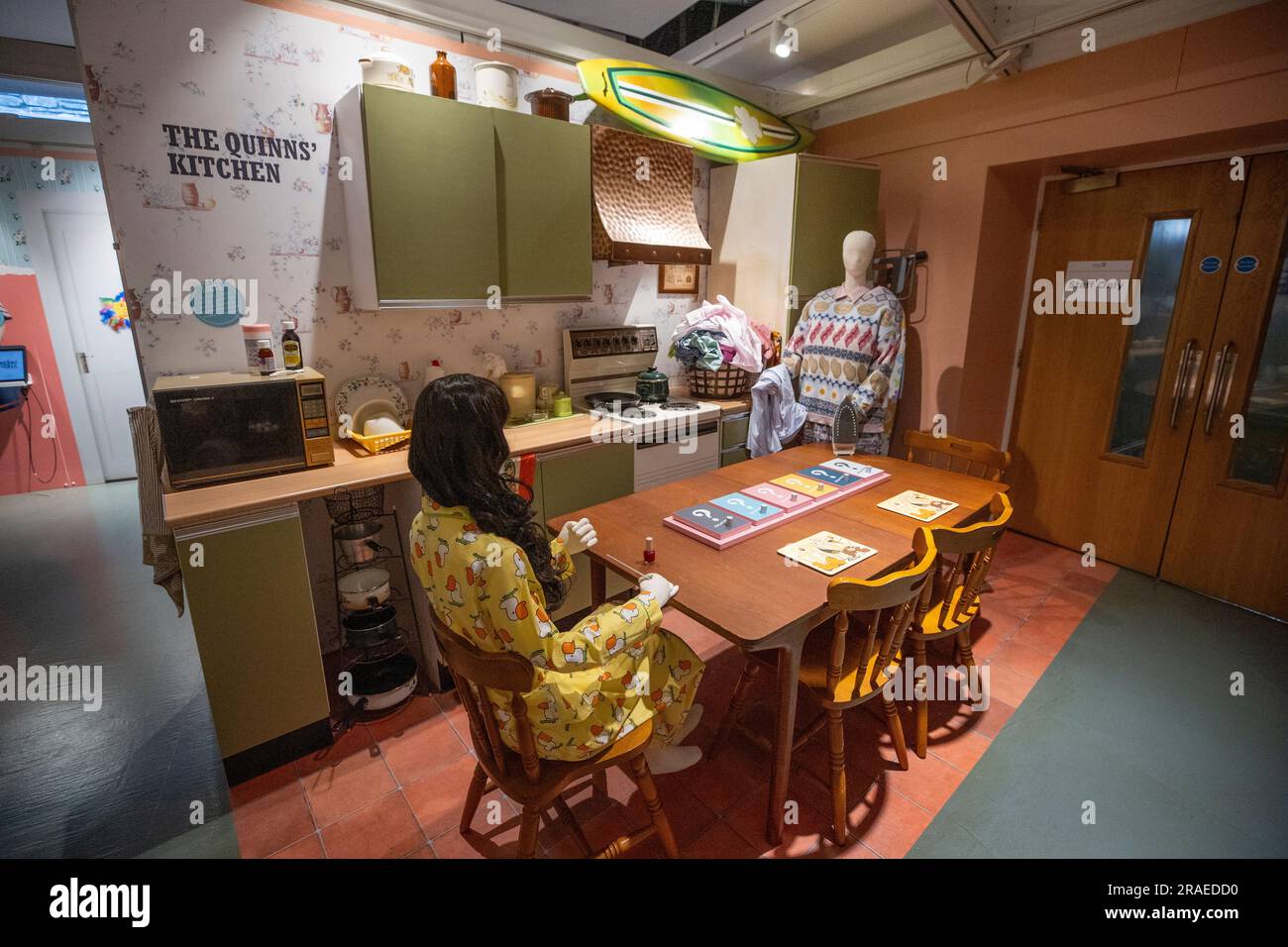 Props used in the Quinn family kitchen from the television comedy Derry ...