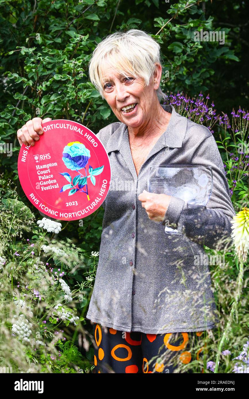 Hampton Court Palace, Surrey, UK. 03rd July, 2023. Carol Klein. RHS ...