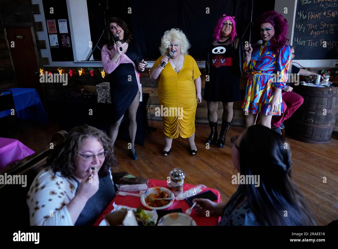 From left, Tequila Daniels, aka Tony Nahodil; Alexus Daniels; Kitty ...