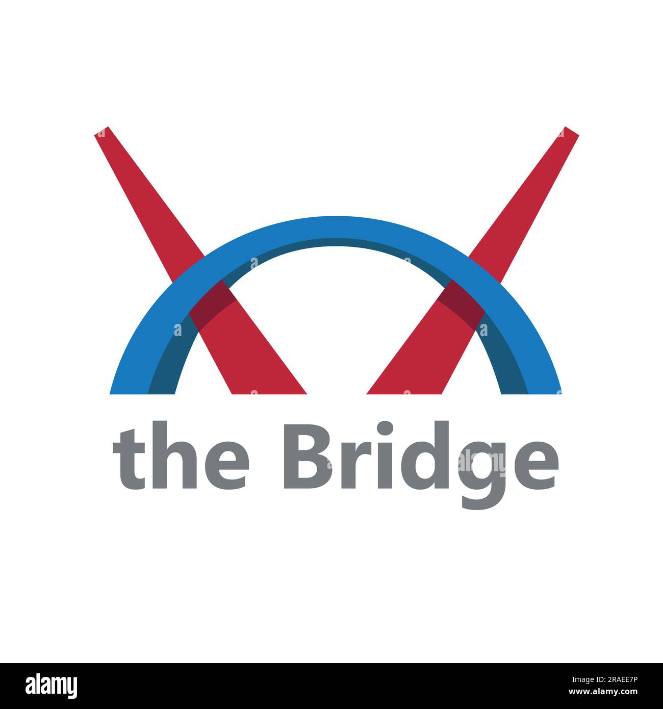 Blue bridge road Cut Out Stock Images & Pictures - Alamy