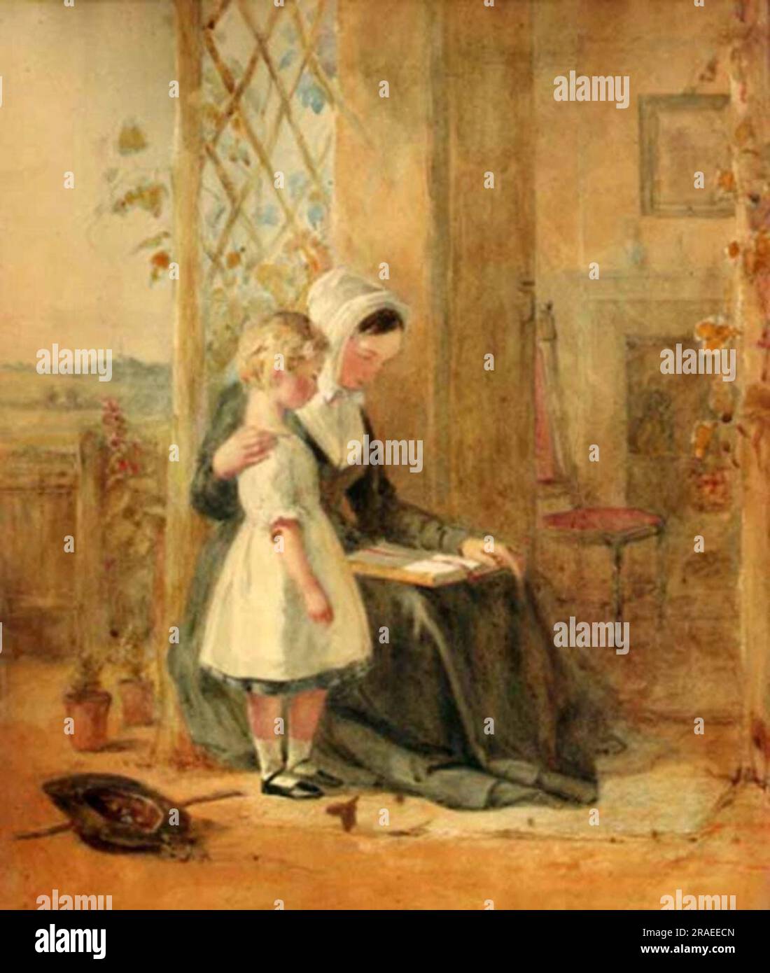 The Reading Lesson Stock Photo - Alamy