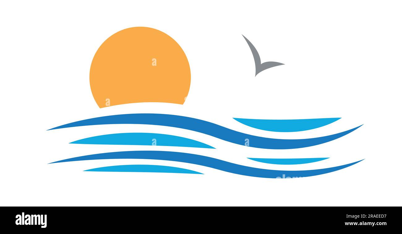 Seagull on beach summer Cut Out Stock Images & Pictures - Alamy