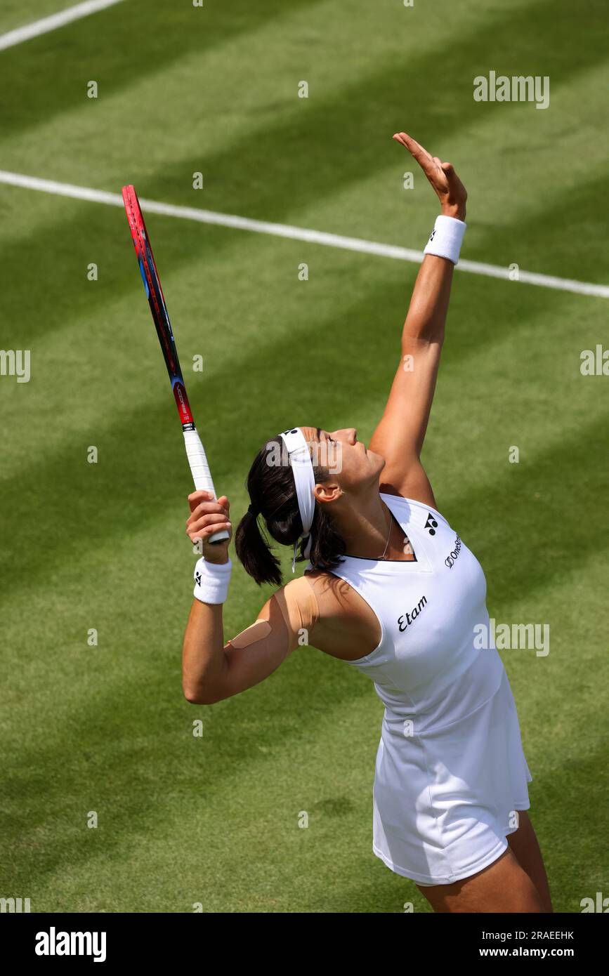 Wimbledon Frances Caroline Garcia The Number 5 Seed In Action