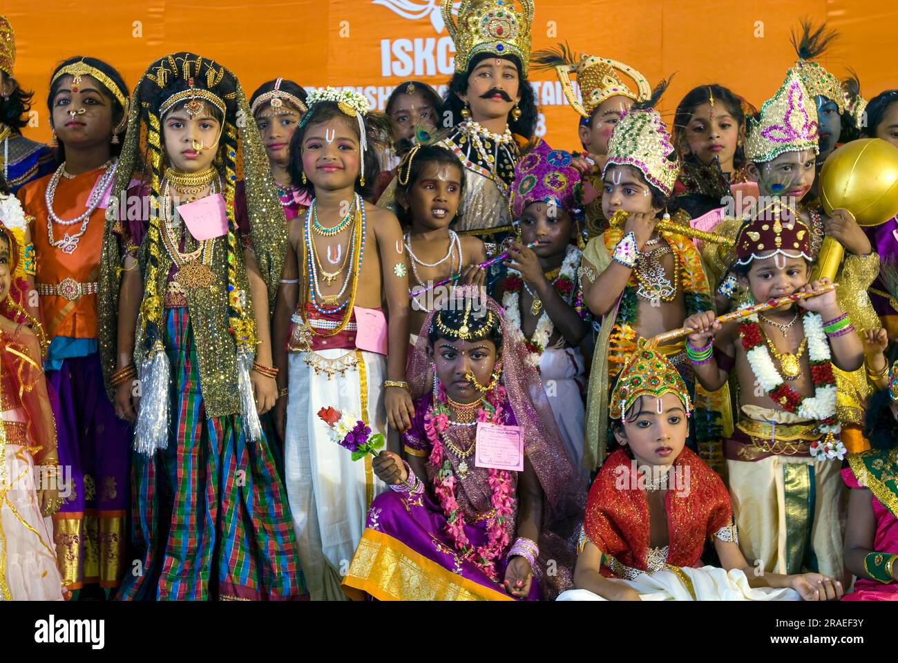 Children dressed up as lord Krishna in Janmashtami Krishna Jayanthi ...