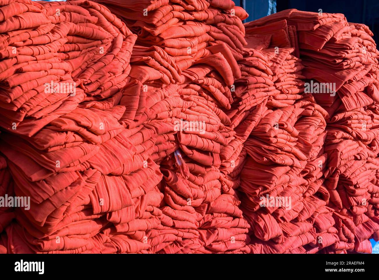 Dyed fabric, garment industry, Tiruppur Tirupur, Tamil Nadu, South ...